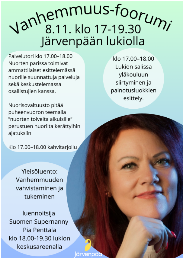 Vanhemmuus-foorumin luennoitsijavieraana Suomen Supernanny Pia Penttala ...
